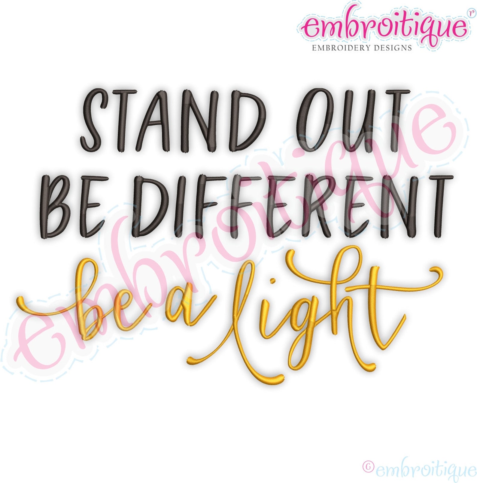 STAND OUT Be DIFFERENT Be a Light instant Download Digital | Etsy