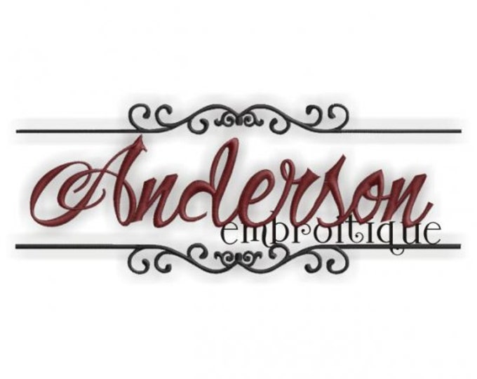 Anderson Monogram Font Frame Instant Download digital - Etsy