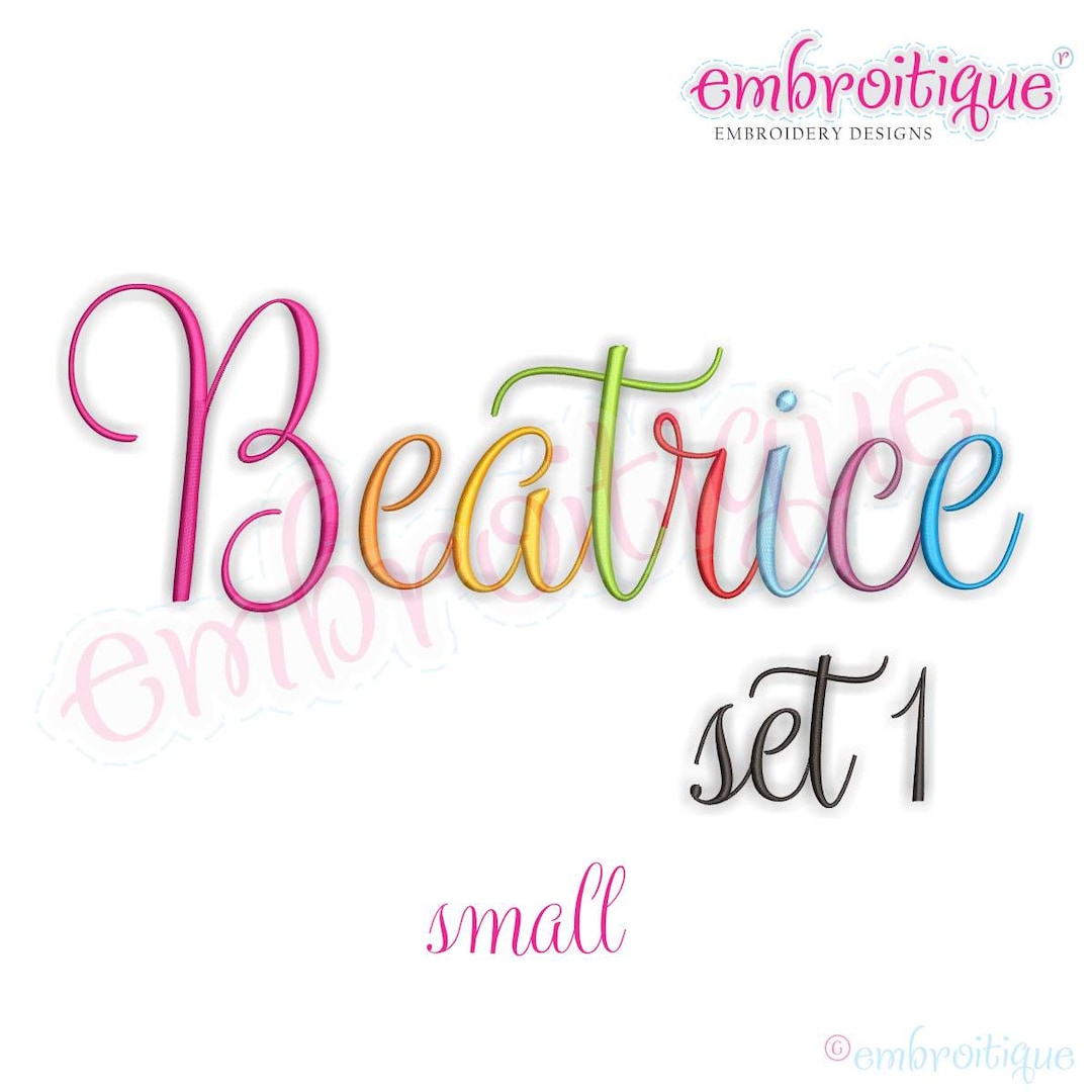 Beatrice 1 Monogram Font- Small - BX Files Included- Instant Download ...