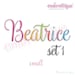 Beatrice 1 Monogram Font- Small - BX Files Included- Instant Download ...