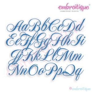 Emily Monogram Set- Machine Embroidery Font Alphabet Letters - Large ...