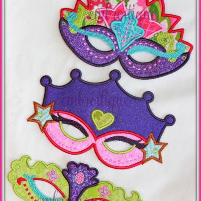 Mask Machine Embroidery Design - Etsy