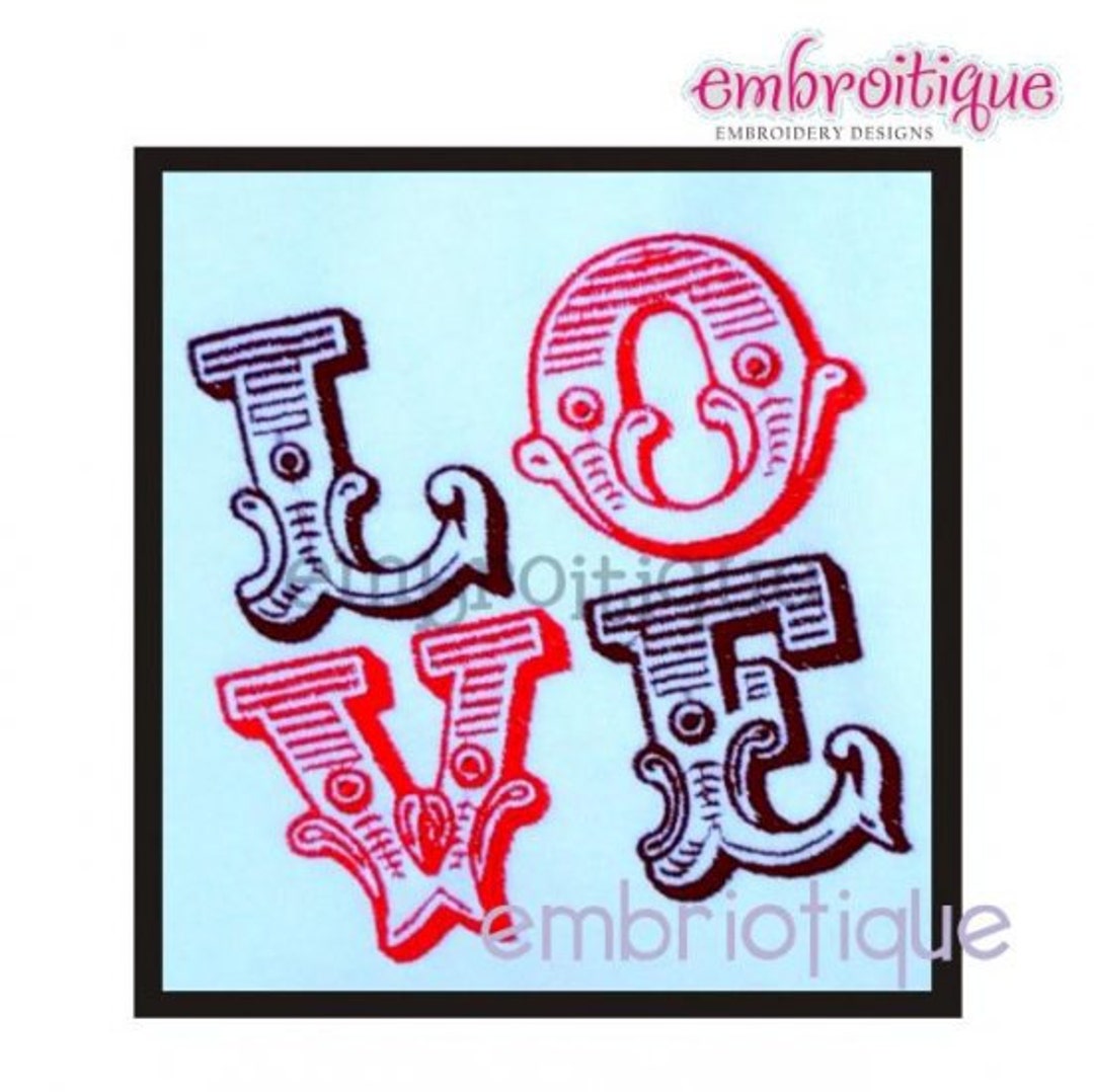 Love Line Block Design Valentine's Day Wedding Every - Etsy