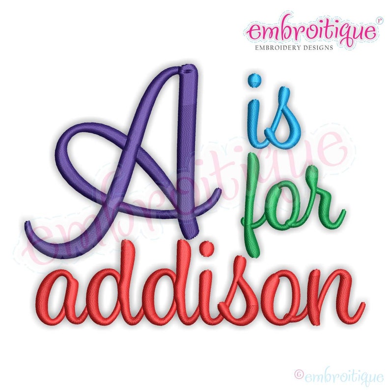 Addison Monogram Font- Small - BX Files Included- Instant Download ...