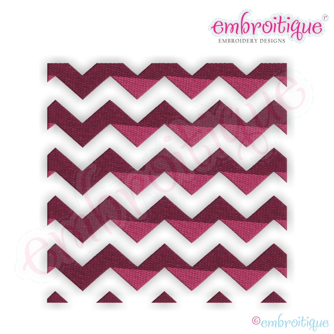 Chevron Square Filled Embroidery Design - Small- Instant Email Delivery ...