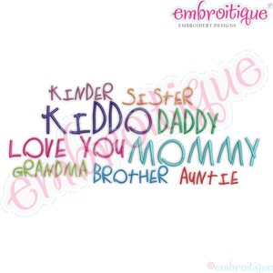 Kinder Writing Kids Font- Machine Embroidery Font Alphabet Letters ...