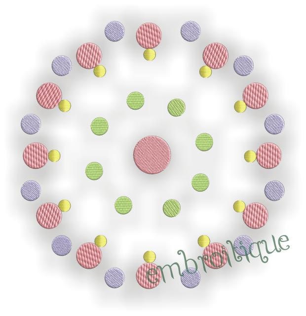 Funky Dots Font Frame Instant Email Delivery Download Machine - Etsy