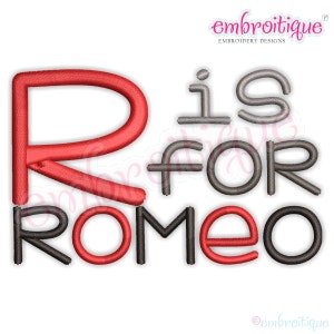 Romeo Monogram Font Small BX Files Included Instant Download Machine ...