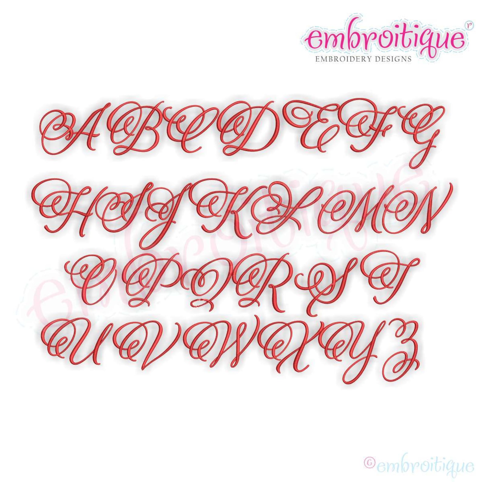 Eleanor Set 2 Small Calligraphy Script Font for Machine - Etsy