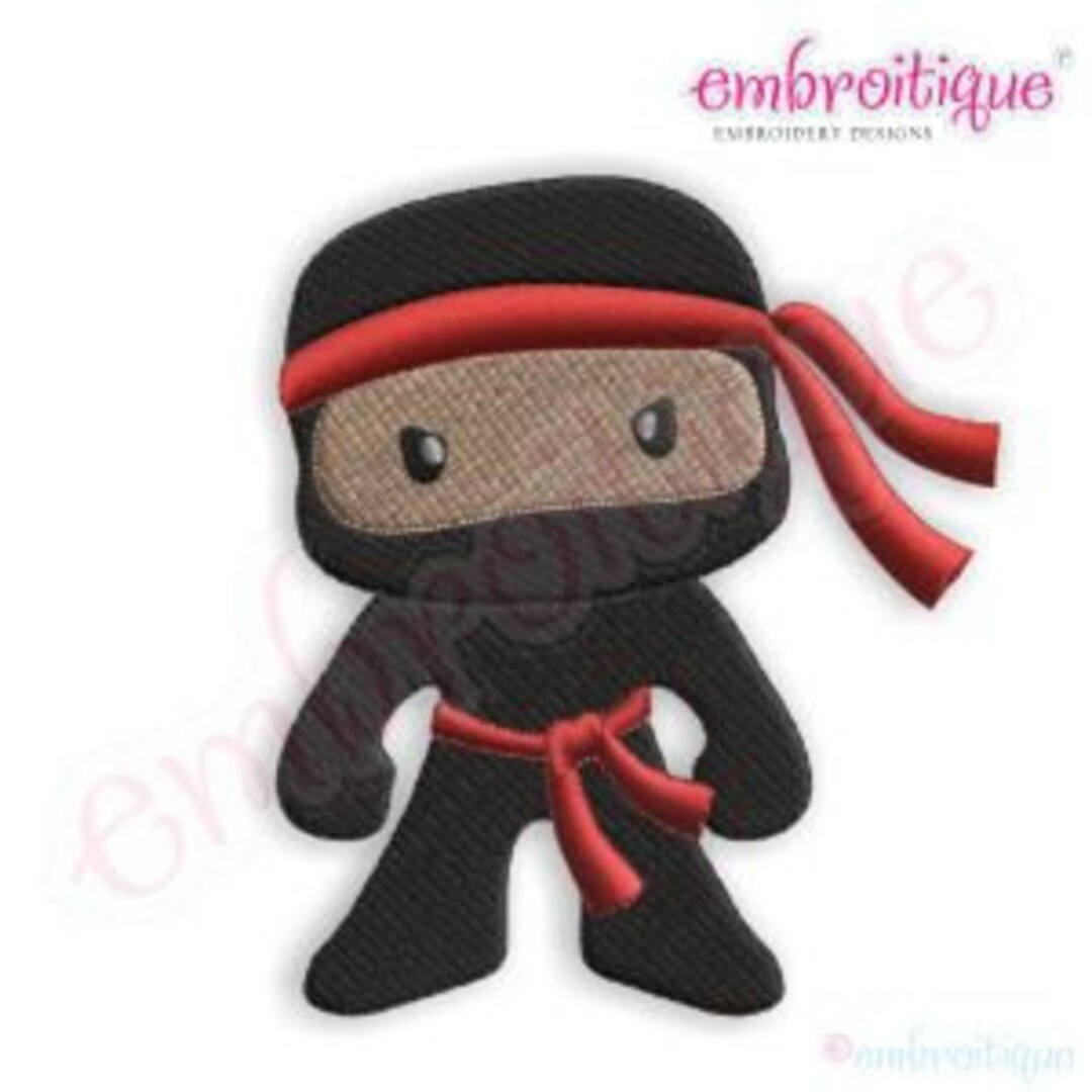 Ninja for Boys -instant Download Machine Embroidery Design - Etsy