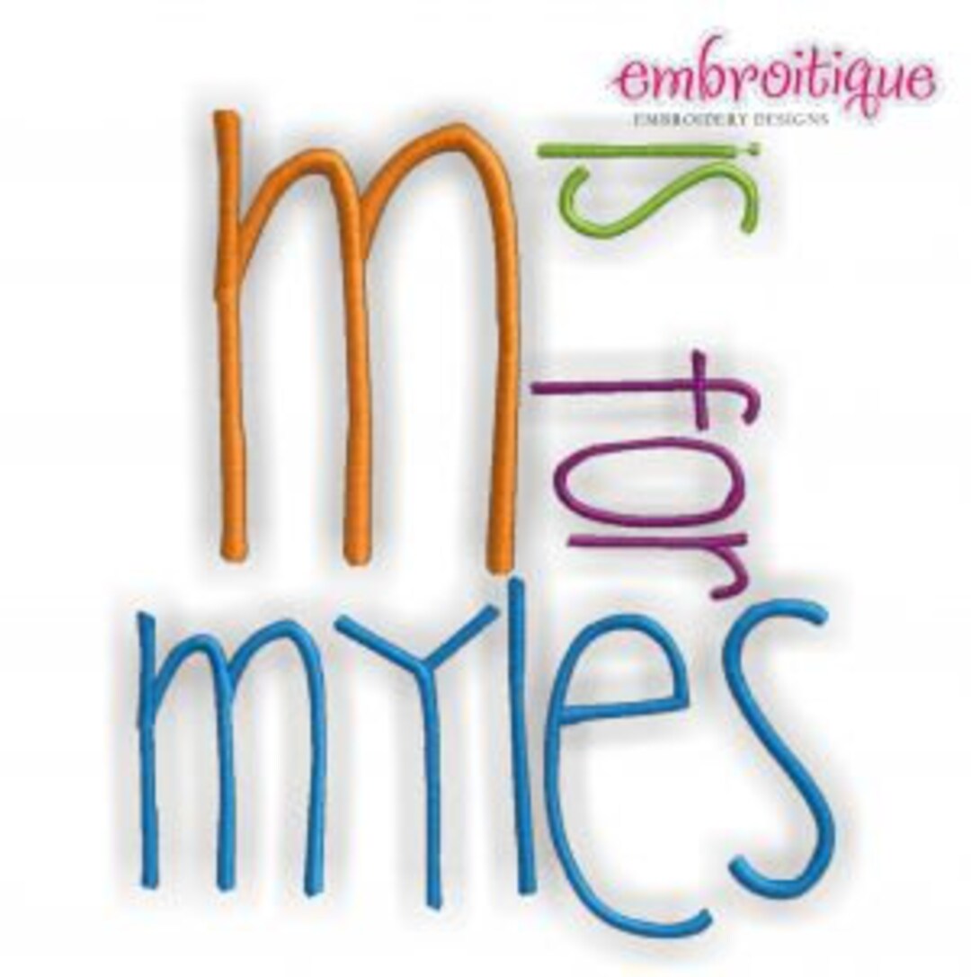 Myles Monogram Font Set - Perfect for Boys and Girls- BX Files Included ...