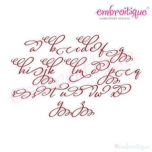 Eleanor Set 3-lowercase Alternates - Small - Calligraphy Script Font ...