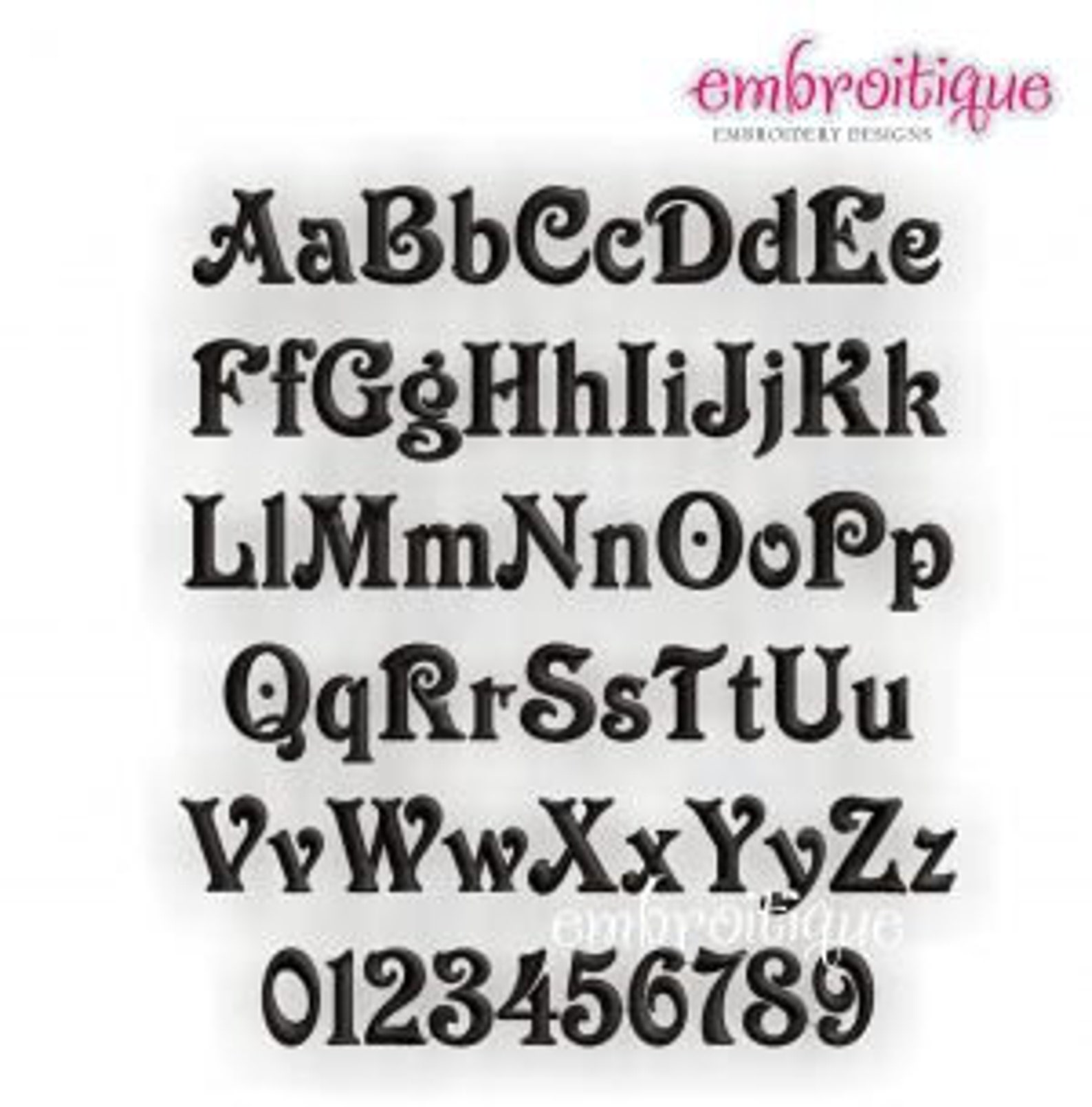 Maggie Monogram Font Set Machine Embroidery Font Alphabet | Etsy