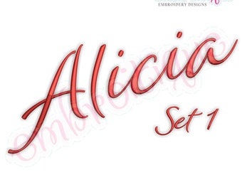 Alicia Script Font - Etsy