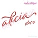 Alicia Calligraphy Monogram Set 4 Embroitique Exclusive - Etsy
