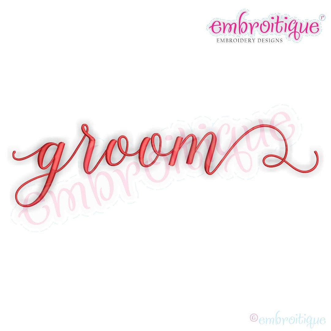 Groom in Calligraphy Script - Love Valentine Wedding Marriage Husband ...