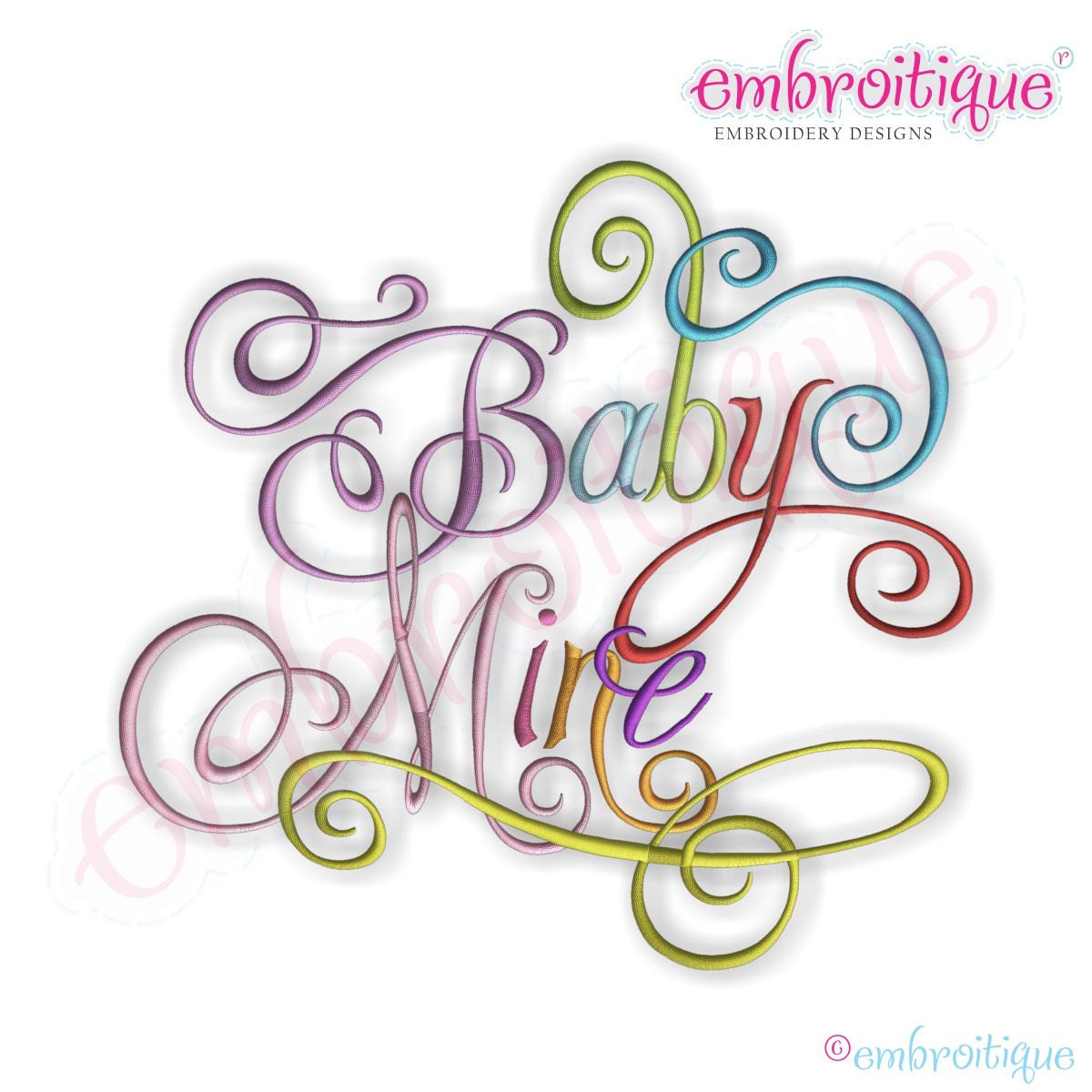 Baby Mine Calligraphy Script Instant Download Digital | Etsy