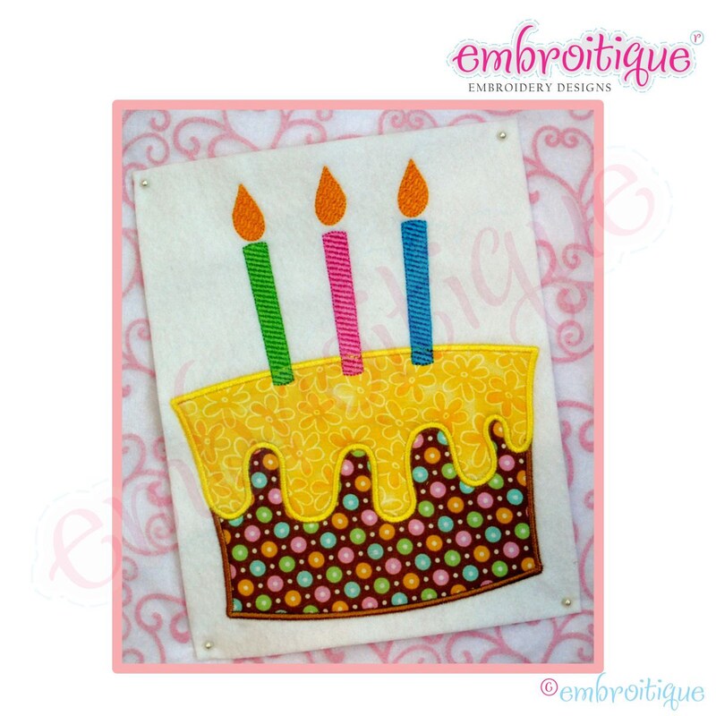 Cake Applique - Etsy