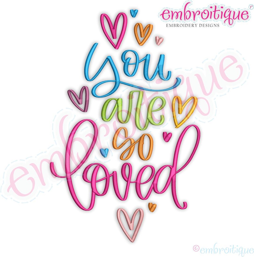 You Are so Loved Calligraphy Hand Lettered Baby Daughter Son Nursery ...