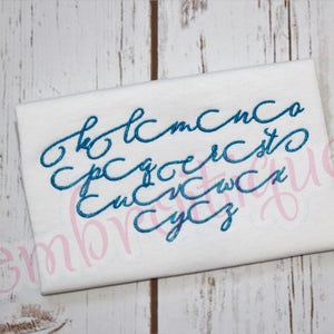 Eleanor Set 1 - Small - Calligraphy Script Font for Machine Embroidery ...