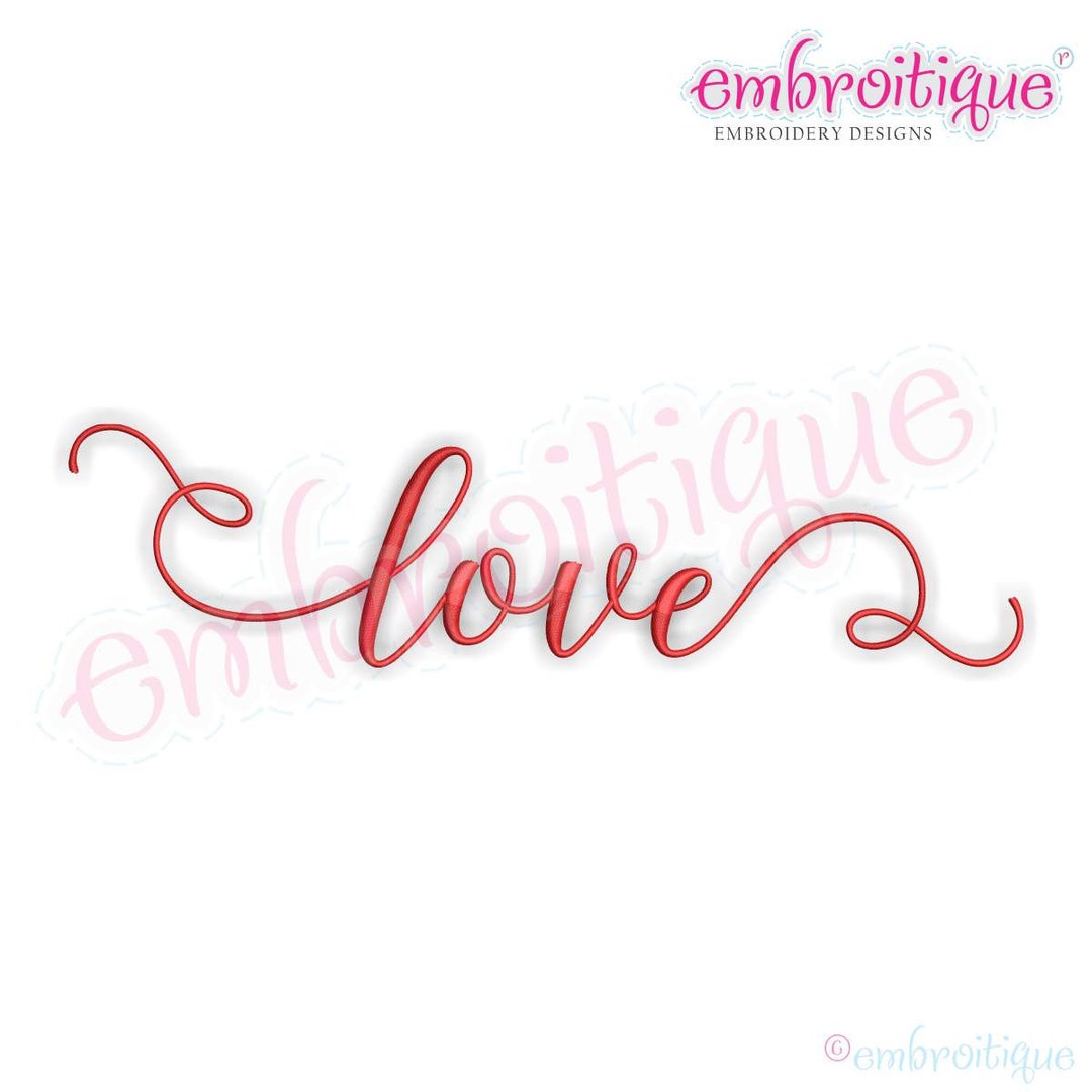 Love in Calligraphy Script - Love Valentine Wedding Marriage Husband ...