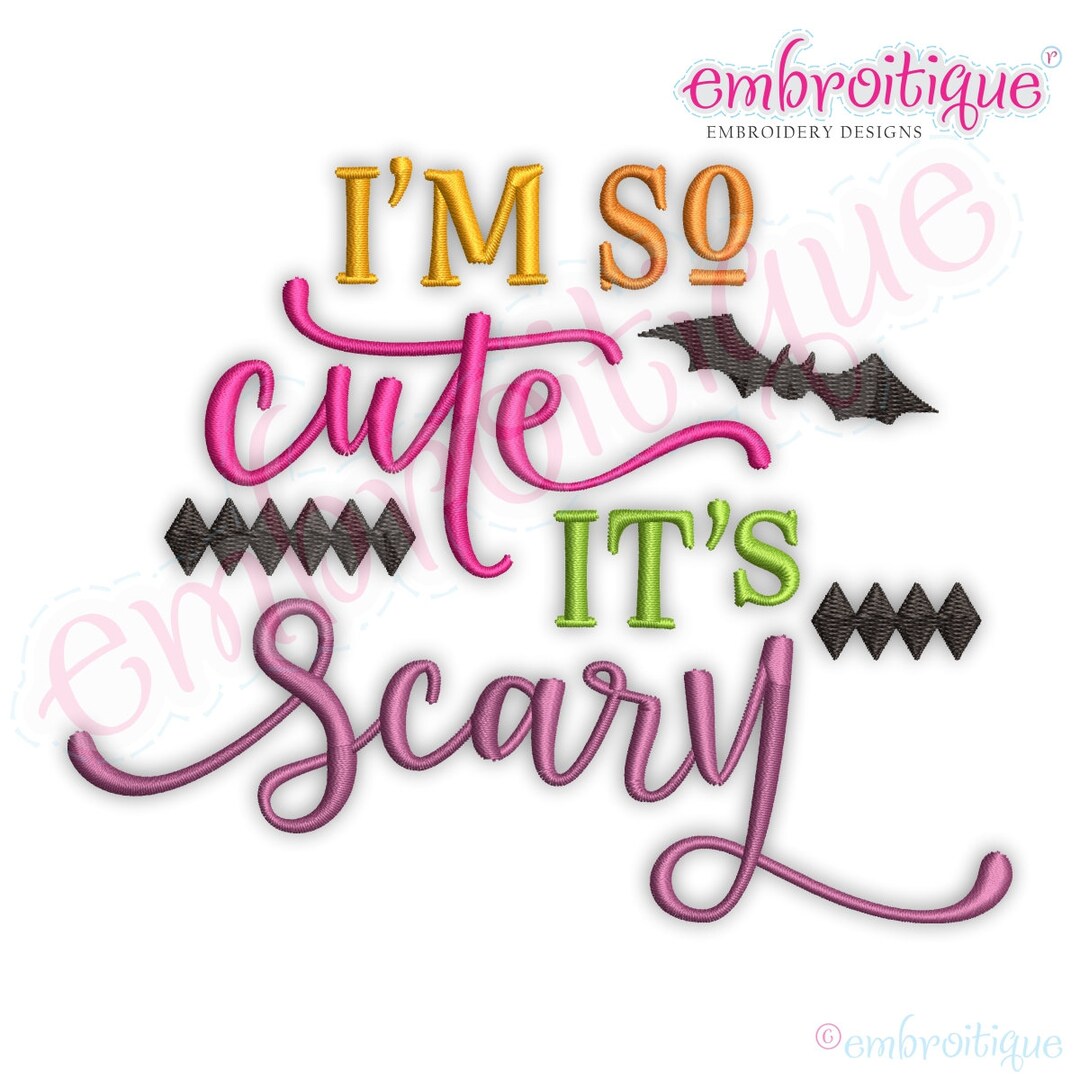 I'm so Cute It's Scary - Funny Design for Halloween - Instant Download ...