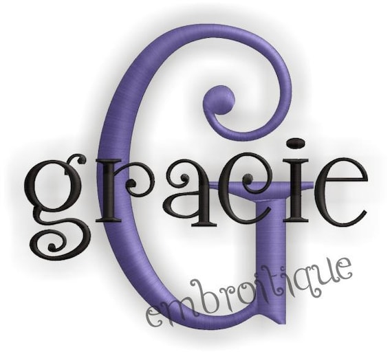 Bubble Letter Name Gracie