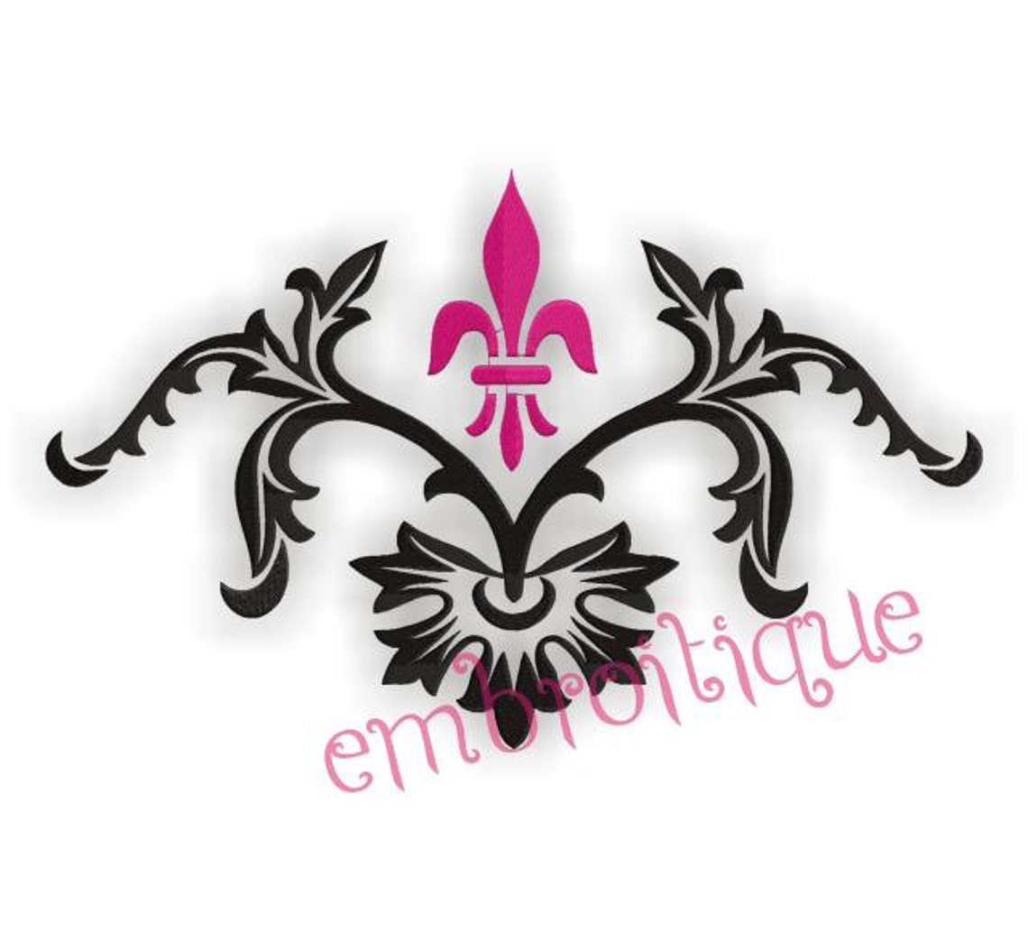 Bloom Classy Damask Font Frame Instant Download digital | Etsy