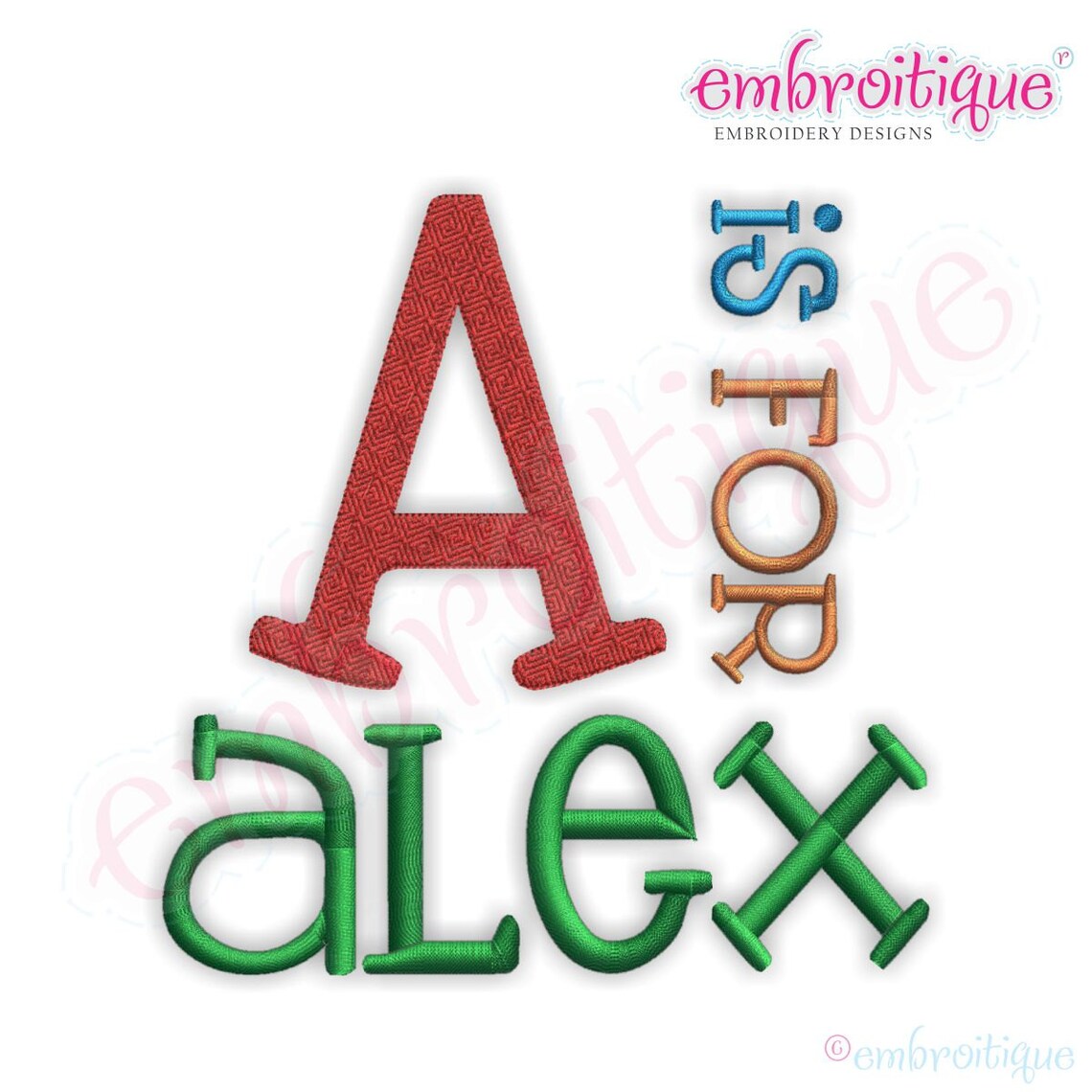Alex Monogram Font Set Machine Embroidery Font Alphabet | Etsy