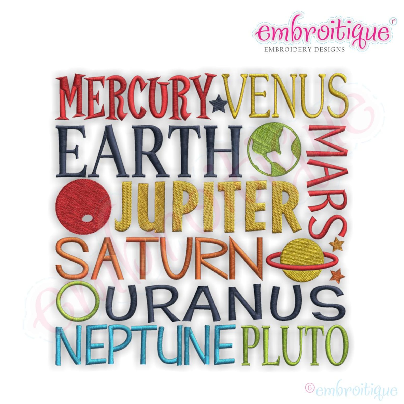 Planet Word Block Earth instant Download Digital - Etsy