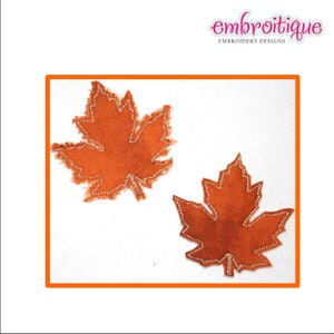 Raw Edge Leaf Set - Perfect for Fall or Thanksgiving Decor ...
