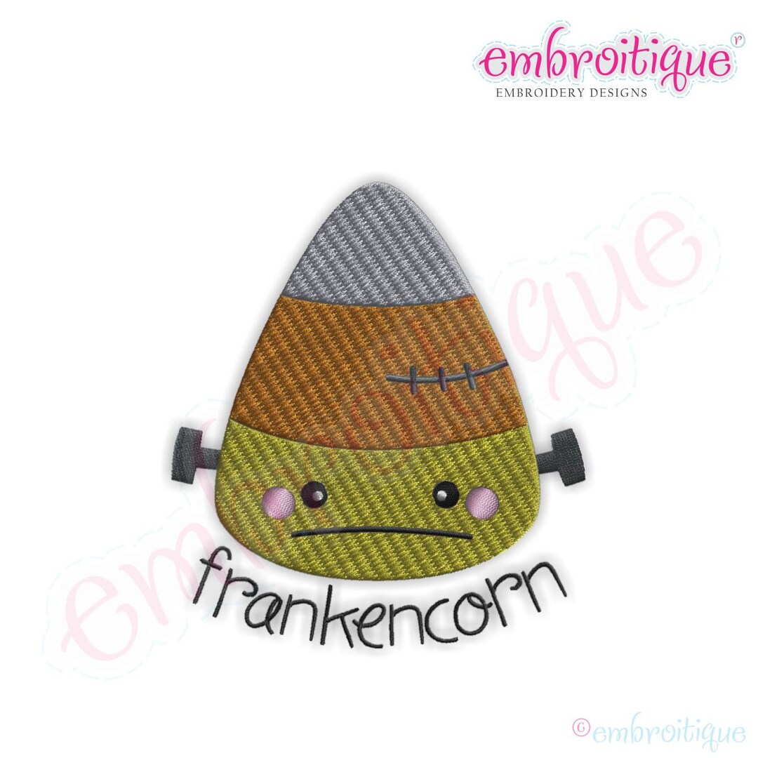 Candy Corn Frankenstein Frankencorn Fill Stitch-instant Download ...