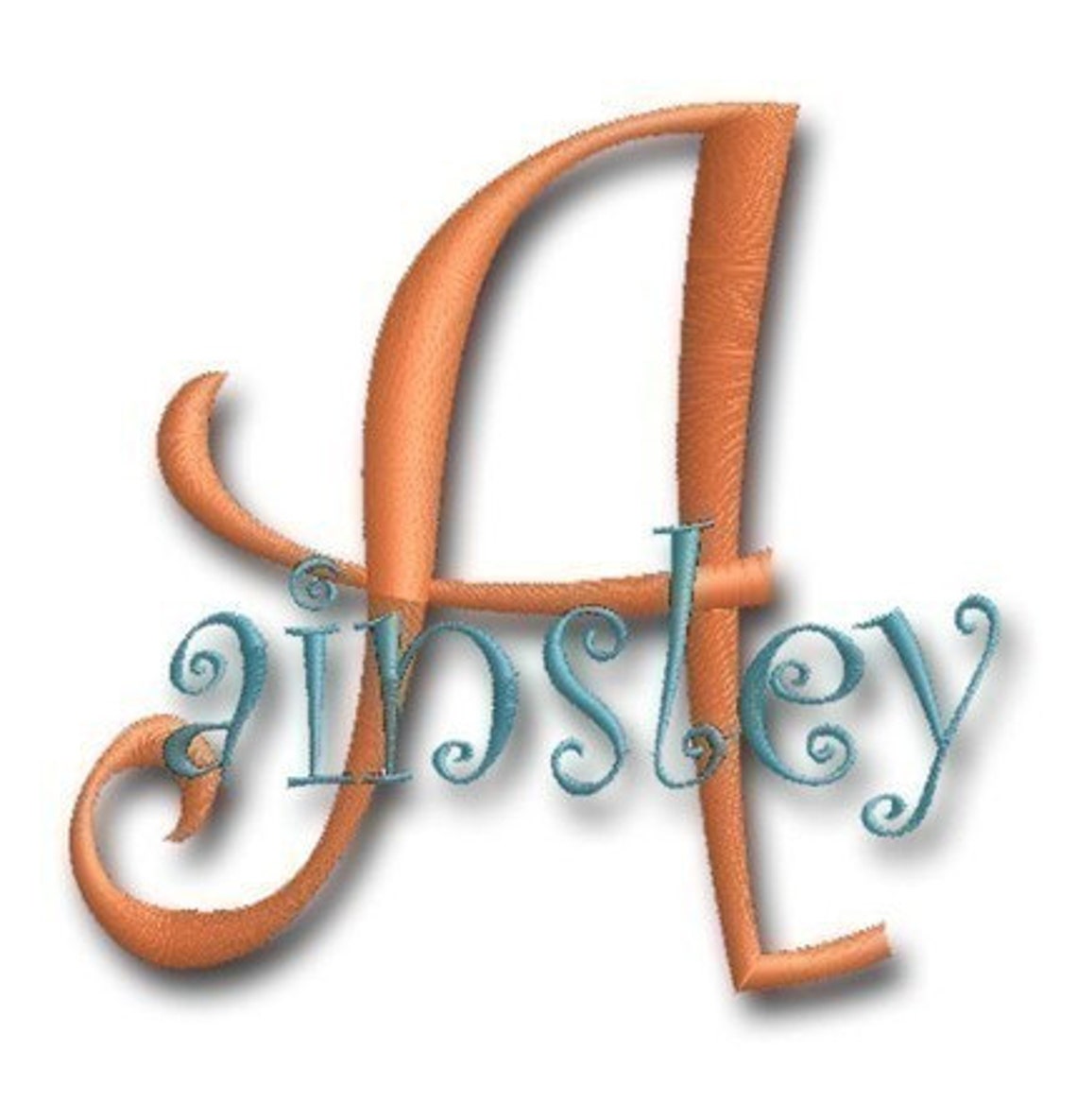 Ainsley Monogram Set Machine Embroidery Alphabet Letters - Etsy