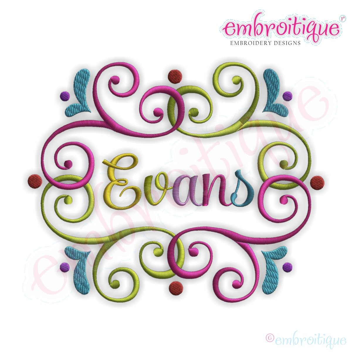 Evans Font Frame Instant Download Digital Machine Embroidery | Etsy