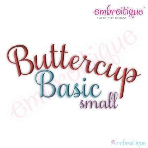 Buttercup Basic Monogram Set - Machine Embroidery Font Alphabet Letters ...