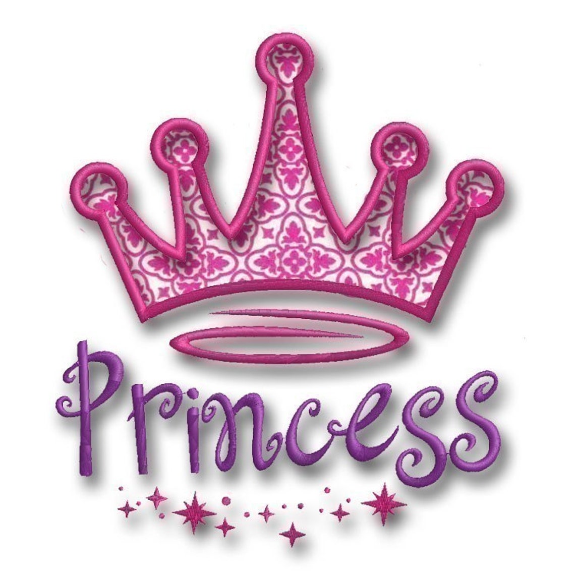 Princess Crown Applique - Instant Email Delivery Download Machine ...