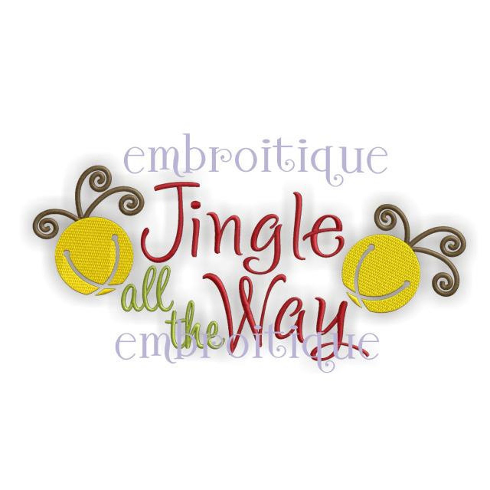Jingle All the Way Christmas Holiday Instant Email Delivery - Etsy