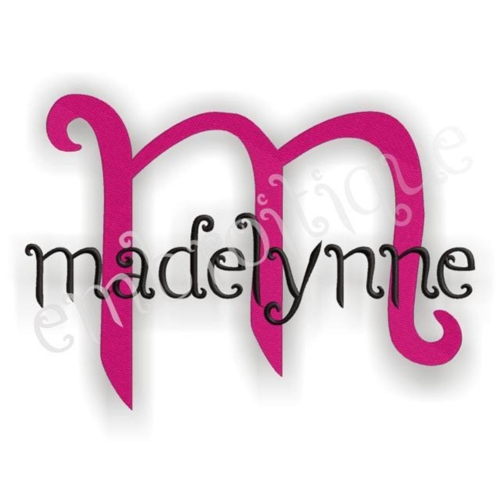Madelynne Embroidery Alphabet Monogram Set- Machine Embroidery Font ...