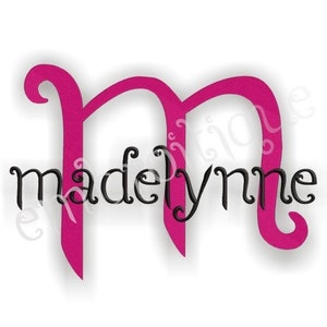 Madelynne Embroidery Alphabet Monogram Set- Machine Embroidery Font ...