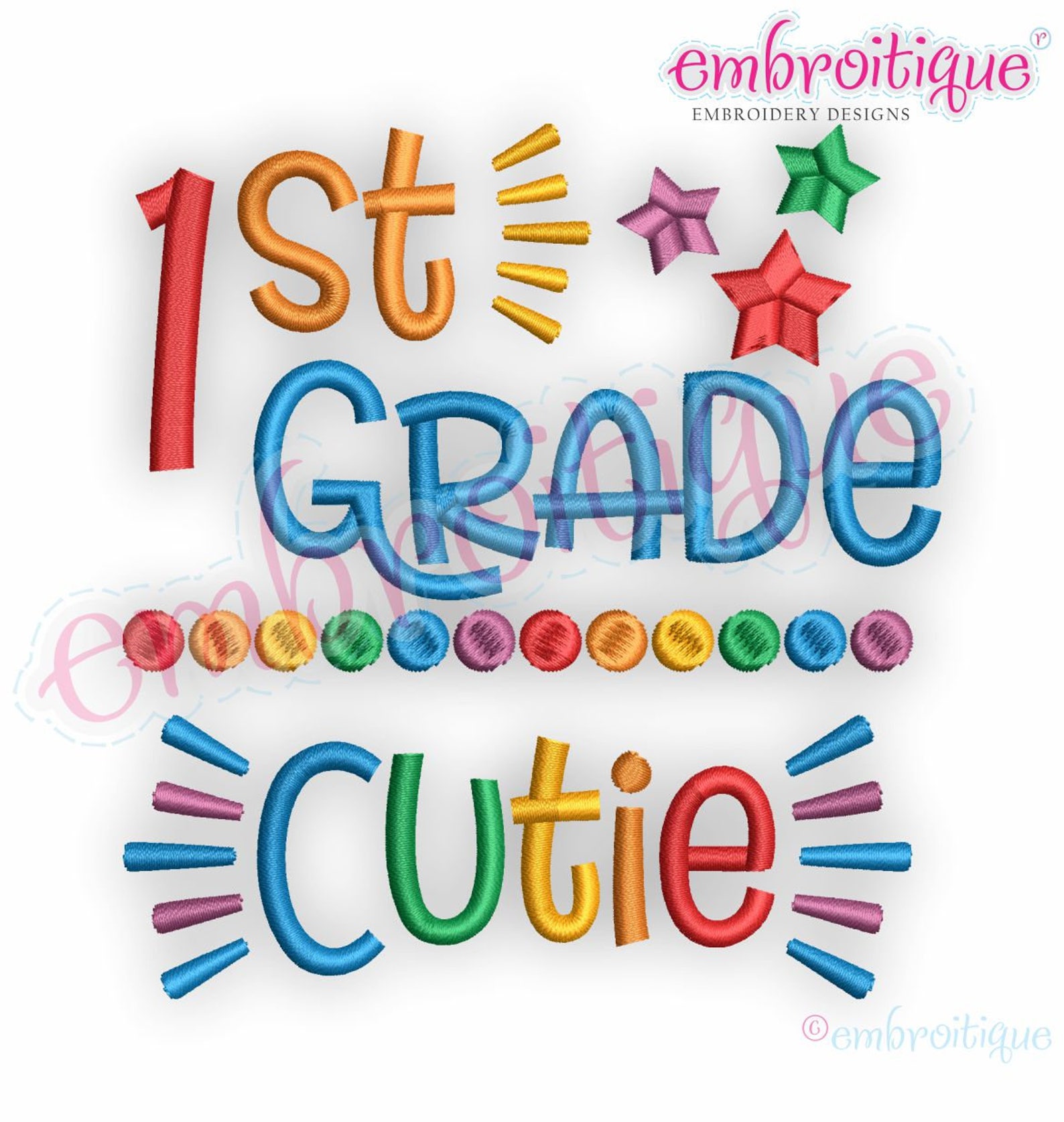 1st Grade Cutie Back to School Design for Girls Digital | Etsy