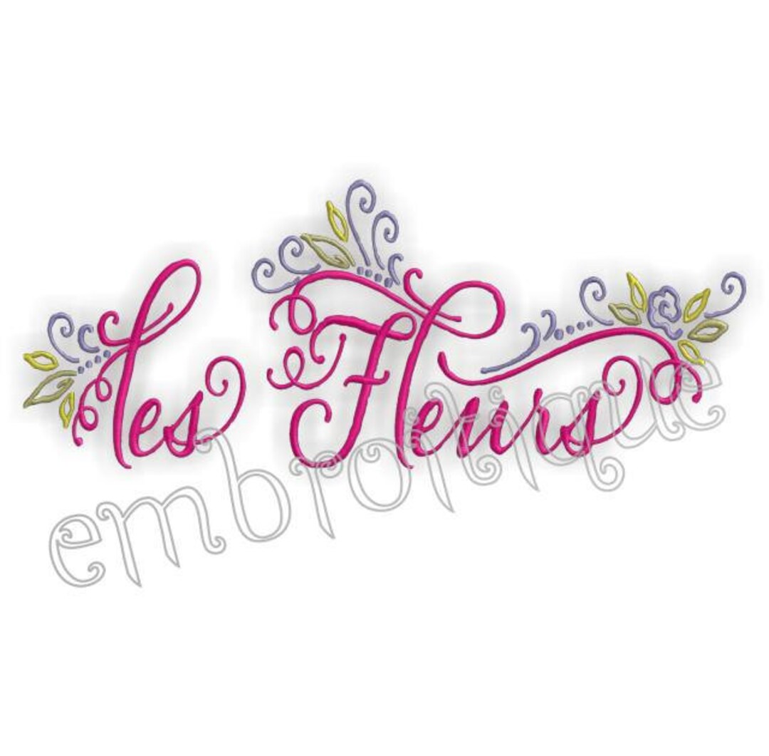 Les Fleurs French Flower Single - Instant Email Delivery Download ...