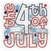 The 4th of July Word Block- Instant Download- Digital Machine ...