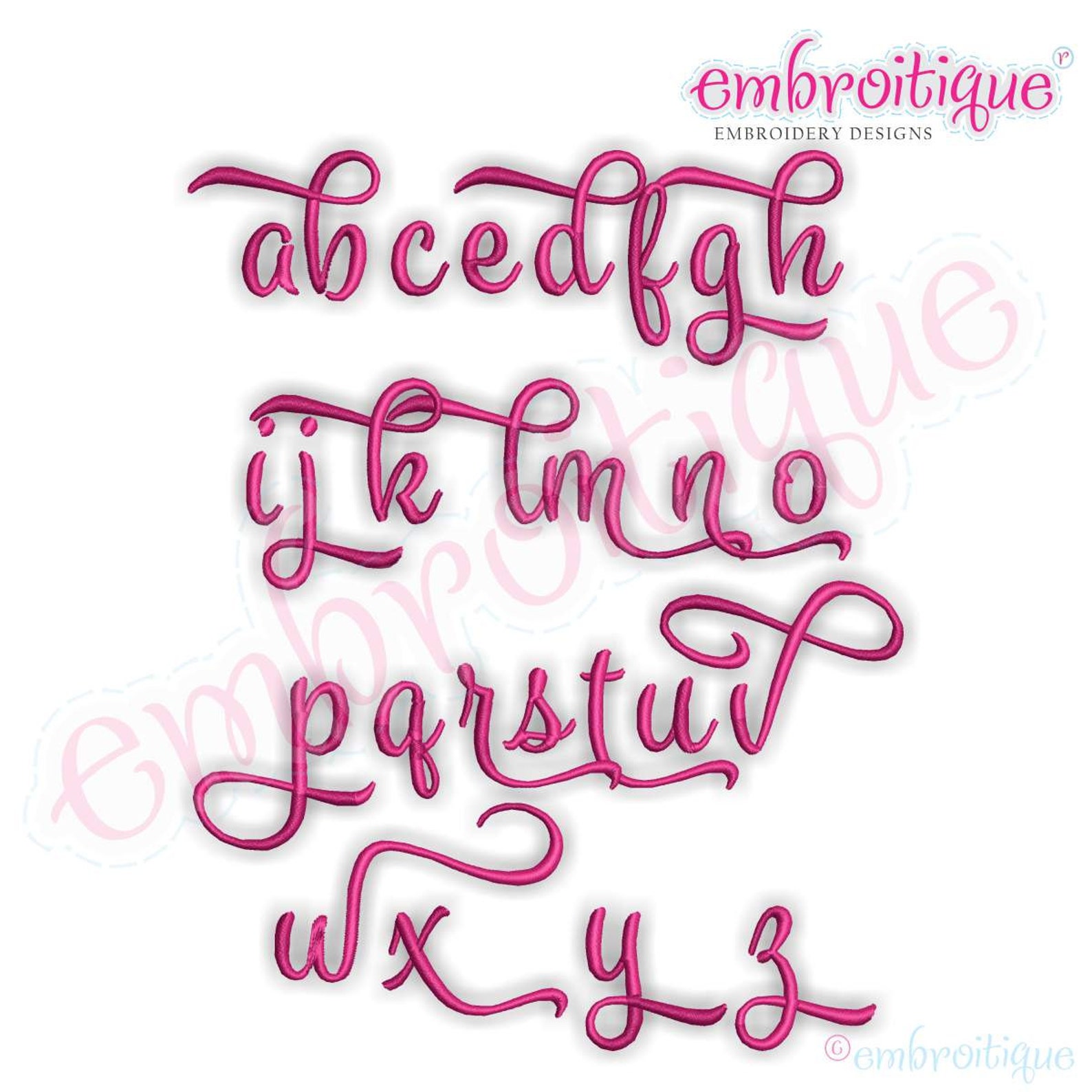 Penelope Set 4 Calligraphy Script Monogram Alphabet Font F - Etsy