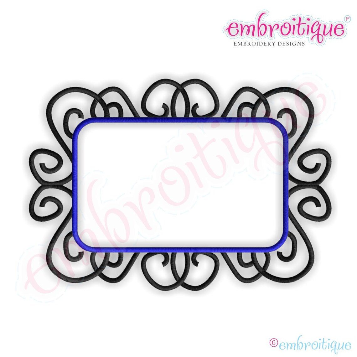 Rectangle Doodle Font Frame Instant Email Delivery Download - Etsy