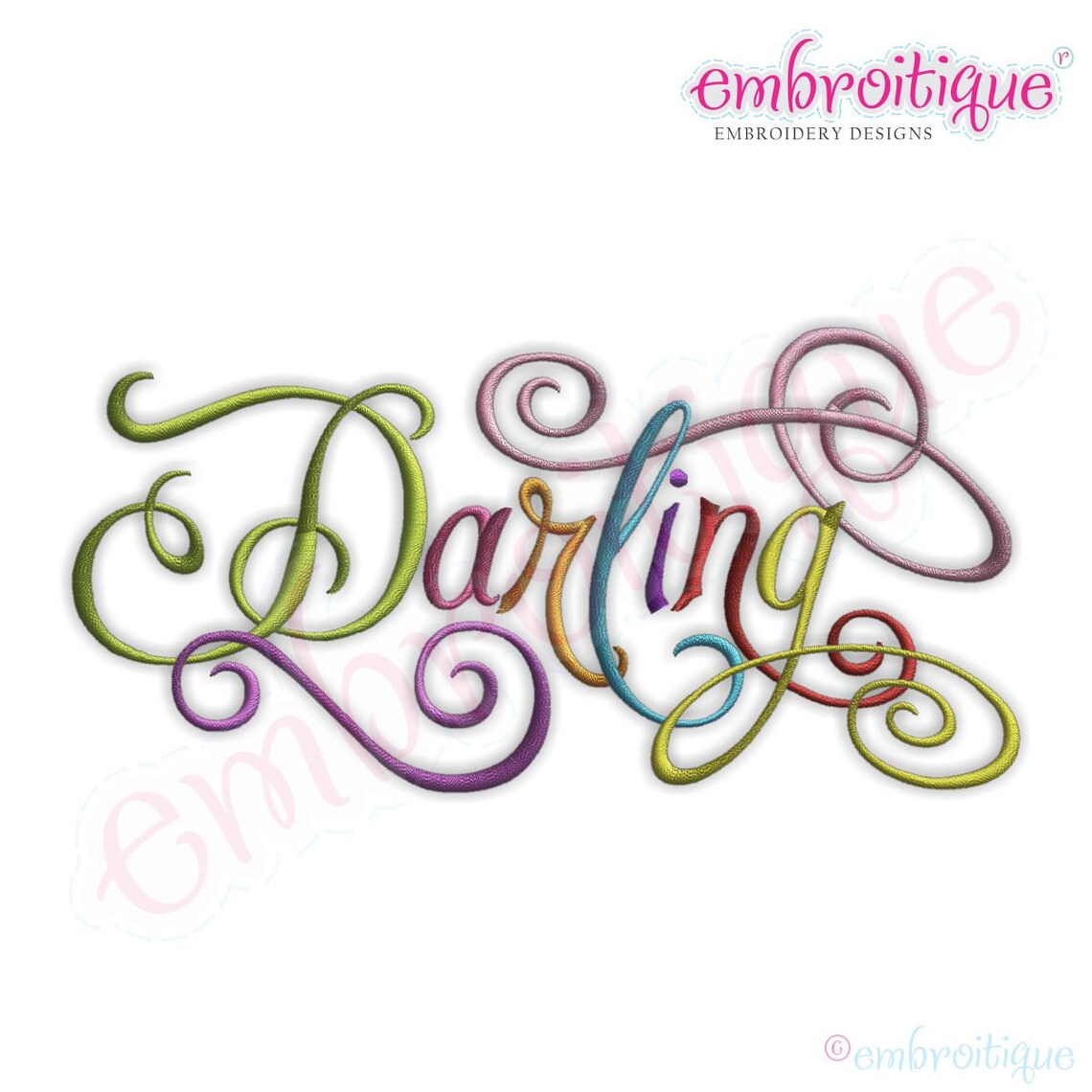 Darling Calligraphy Script - Instant Download -digital Machine ...
