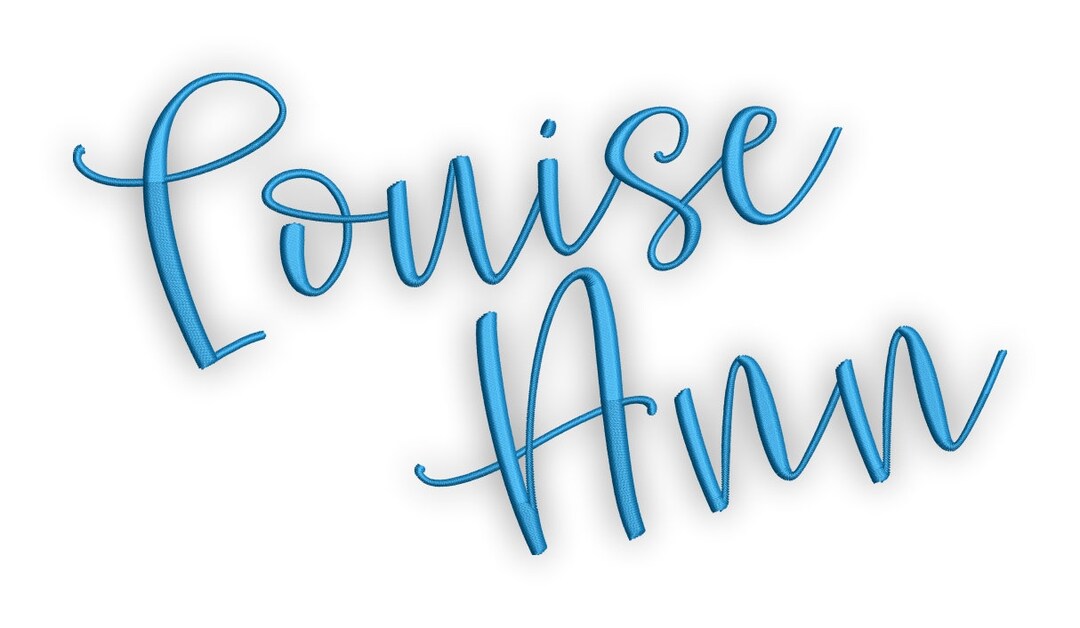 Louise Ann Monogram Font BX Files Included -instant Download Digital ...