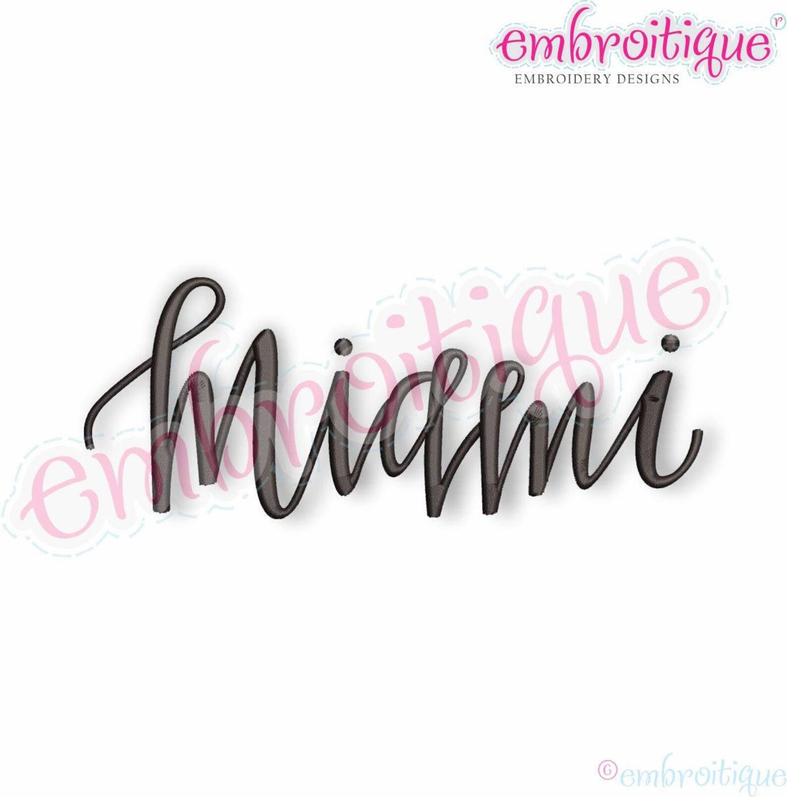 Miami in Hand Lettered Script Florida Digital Machine - Etsy