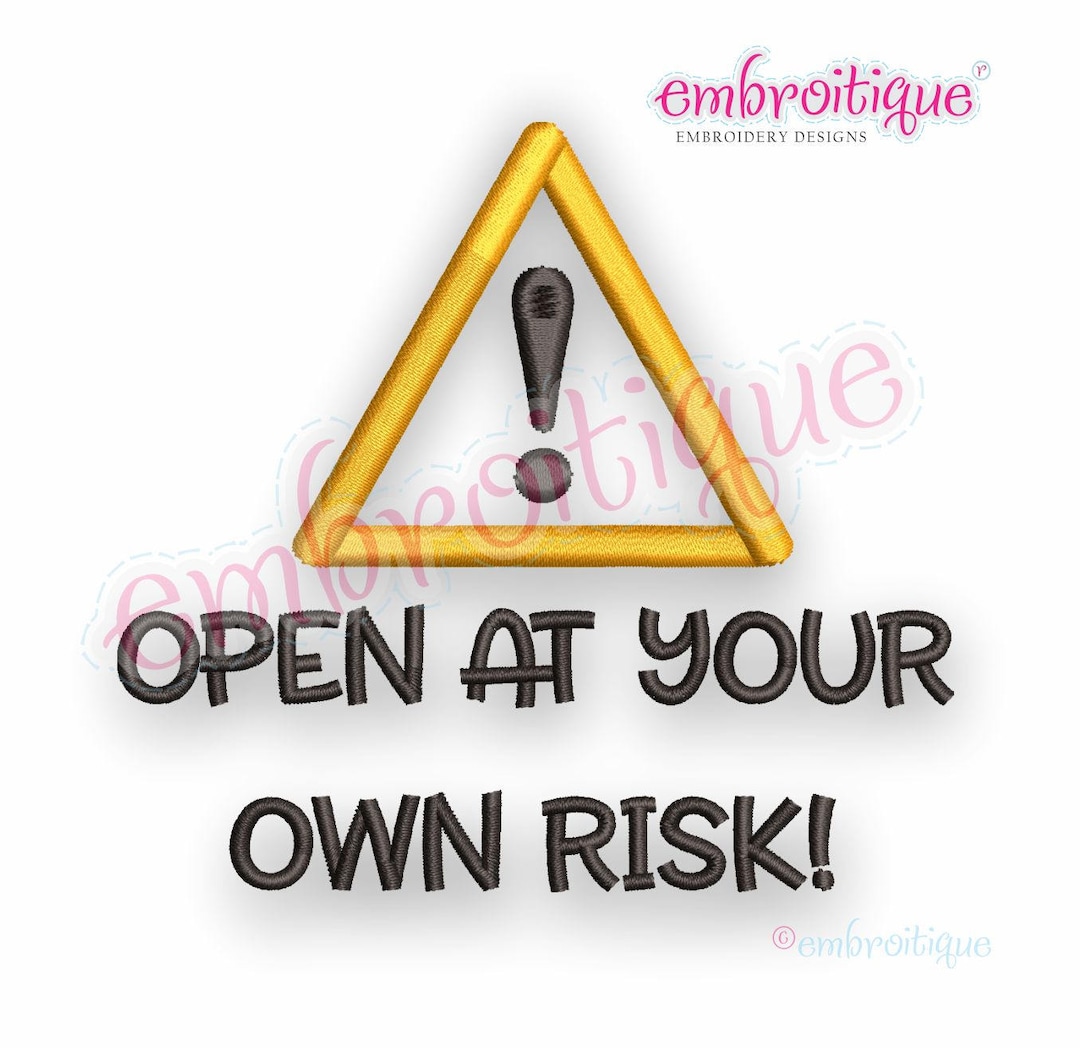 Caution! Open at Your Own Risk - Funny Design for Babies and Toddlers ...
