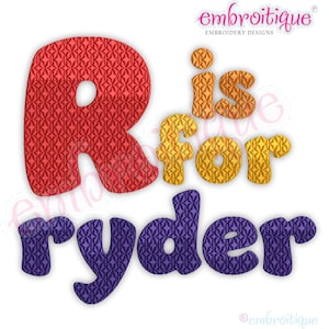 Ryder Bubble Letter Monogram Font Set - BX Files Included- Instant ...