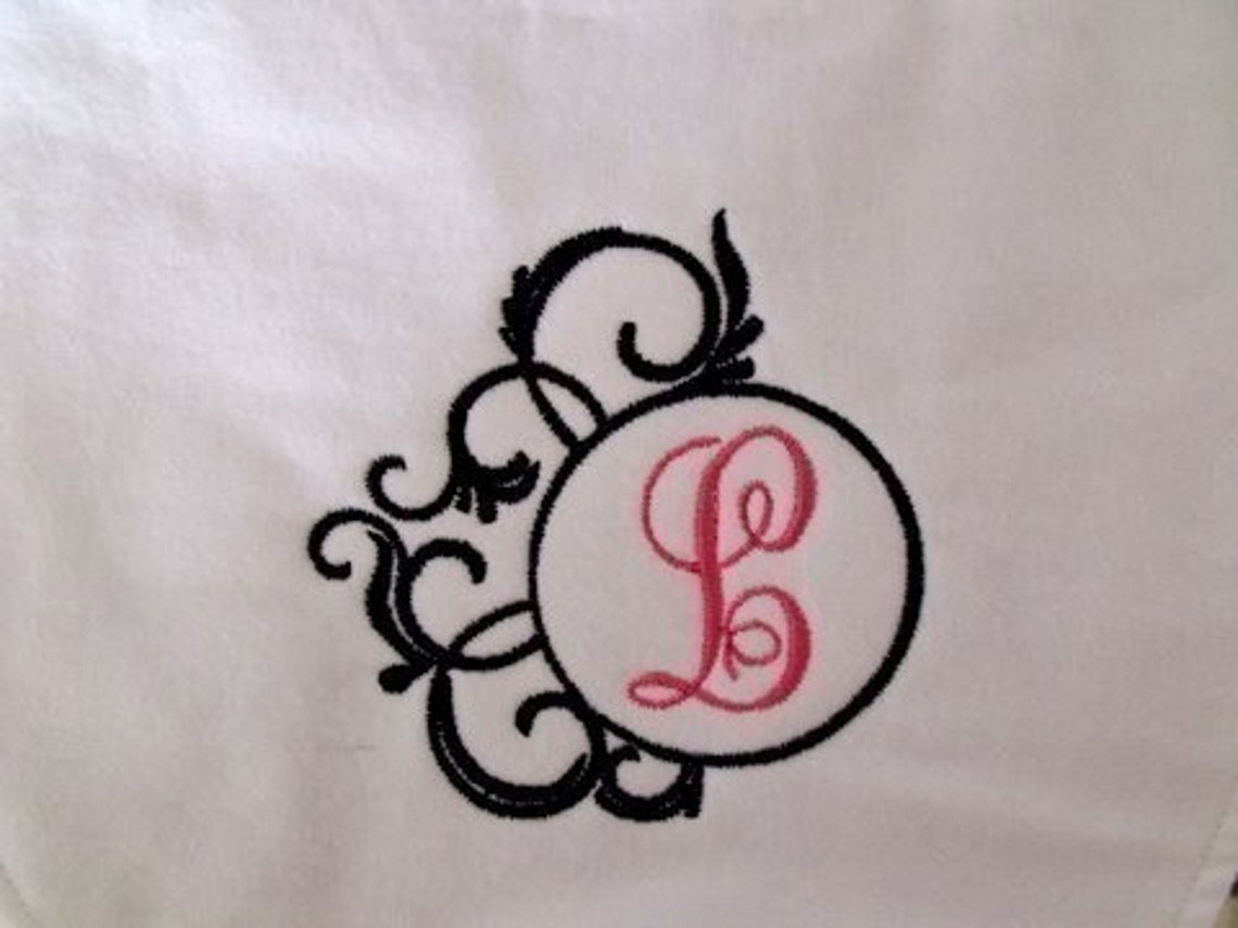 Fancy Round Frames Monogram Font Alphabet- Fancy Calligraphy Script ...